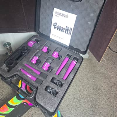 5 Core DM E9 9-Piece Drum Microphone Kit - Purple (Open Box / | Reverb