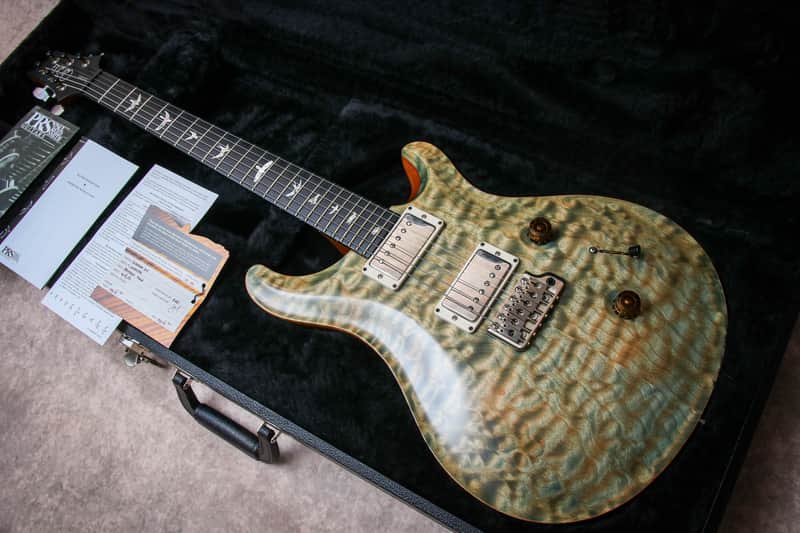 PRS USA Paul Reed Smith Custom 24 Tremolo "Faded Whale Blue + | Reverb