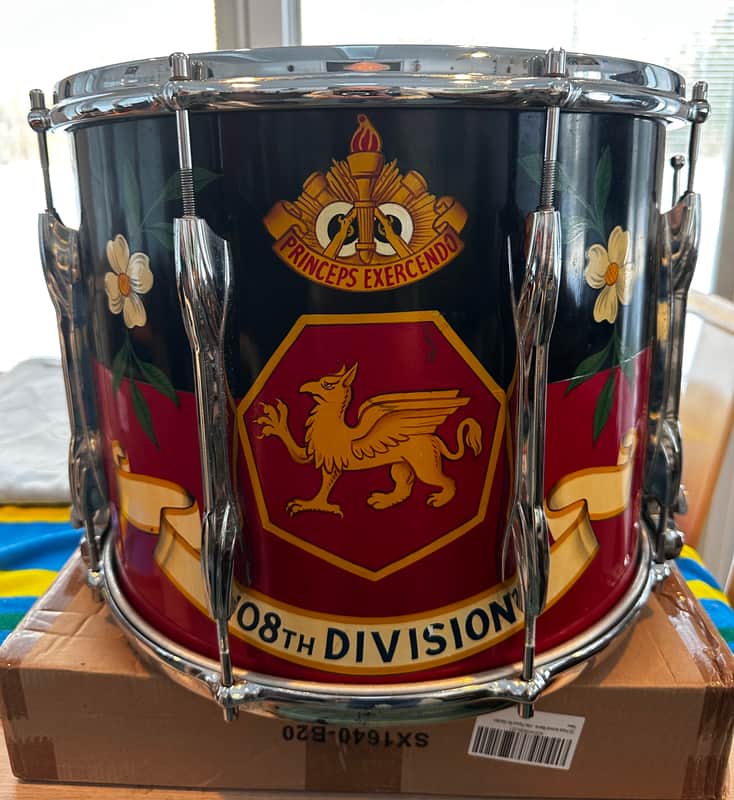 1978 Premier 12x14 Marching Snare Drum w/US Army 107th | Reverb UK