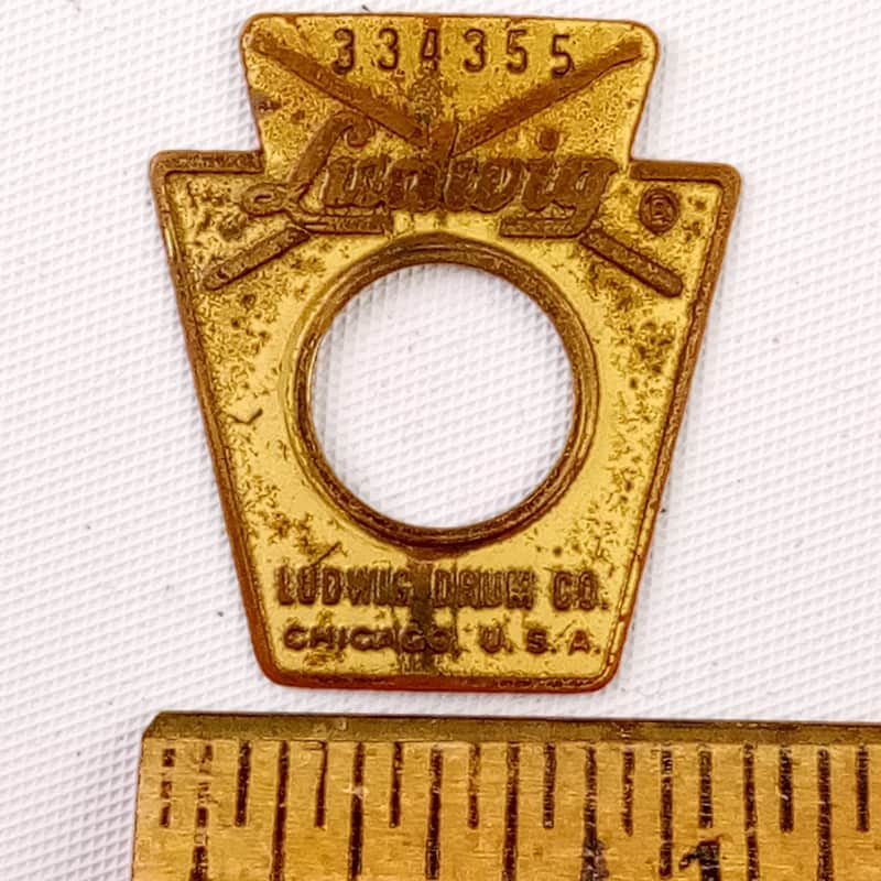 Ludwig #334355 Keystone Badge 1966 Brass Vintage | Reverb