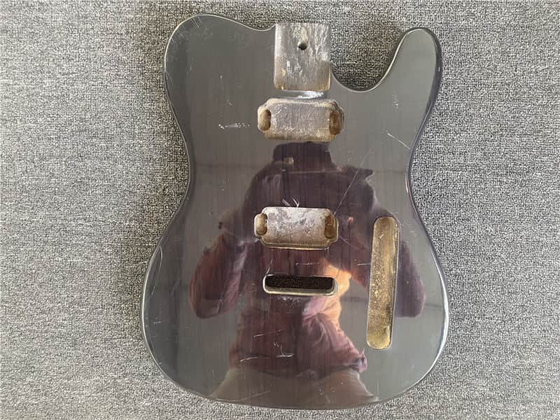 Black HH Guitar Telecaster Tele Style Solid Body | Reverb