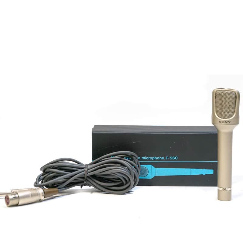 Sony F-560 Cardioid Dynamic Microphone with Case + Cable - | Reverb