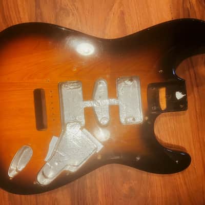 Early 2000's Mighty Might Strat Body - HSH - 2-Tone Sunburst | Reverb