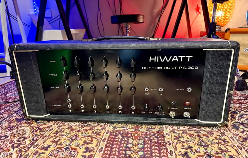 Vintage 1977 Hiwatt PA200 DR203 Custom Built Valve Amplifier | Reverb