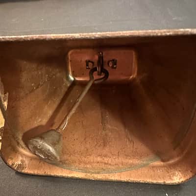 VINTAGE 5" Copper Cowbell, 1970s, Square Handle, Metal | Reverb