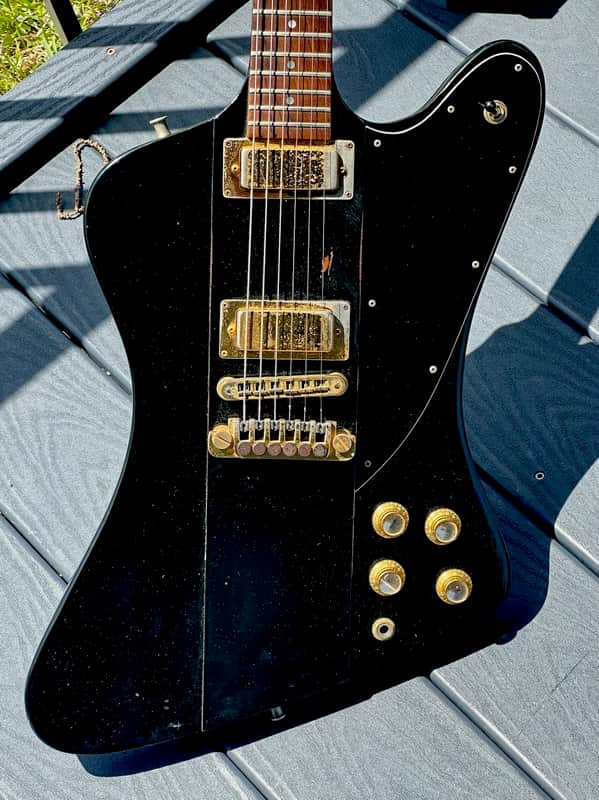 Gibson Firebird Reissue 1978 - very rare factory Black post | Reverb