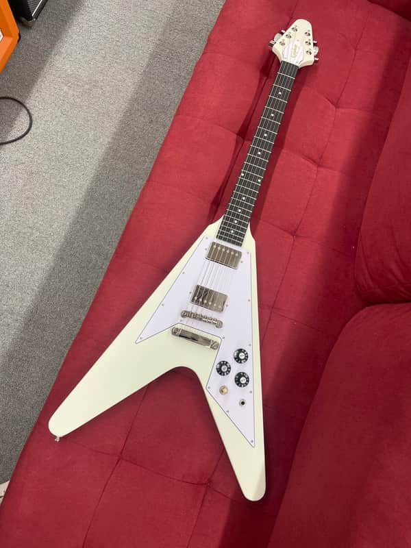 Epiphone EIFV7CWNH1 Flying V 70s - Classic White | Reverb Australia