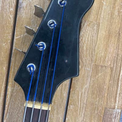Kent Vintage Electric Bass - Redburst w/ Chipboard Case | Reverb