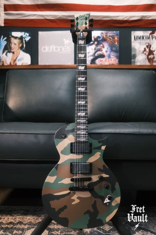 ESP LTD ESP LTD EC-1000 WOODLAND CAMO SATIN 2025 | Reverb
