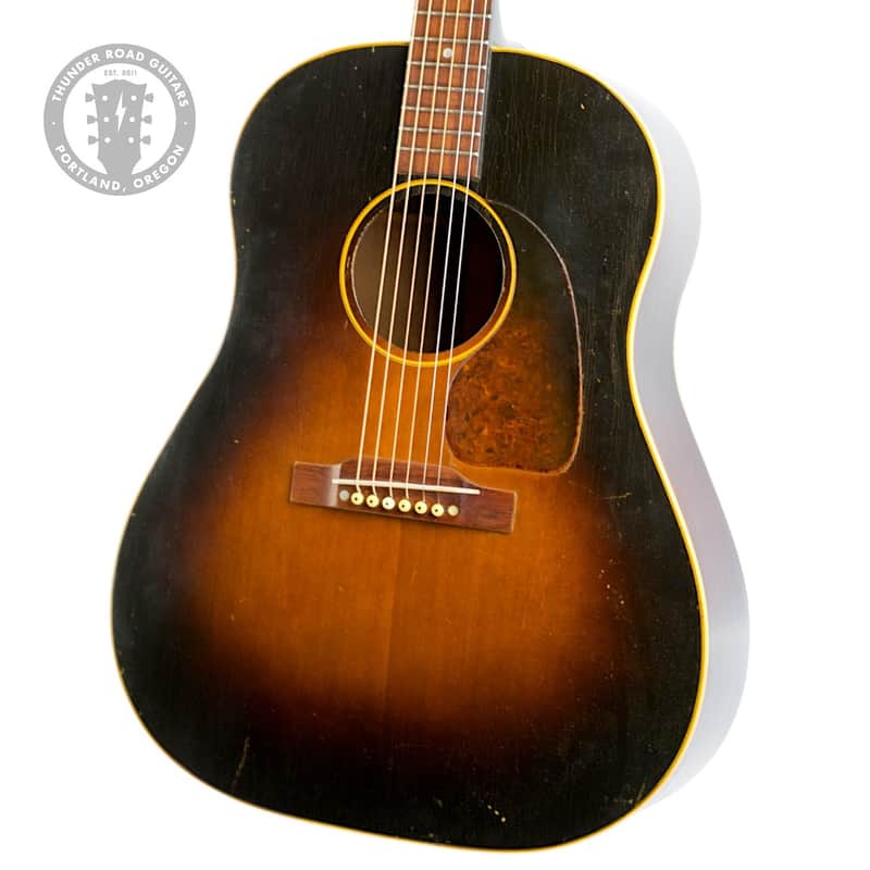 1952 Gibson J-45 Sunburst w/Original Lifton Case #28984 | Reverb