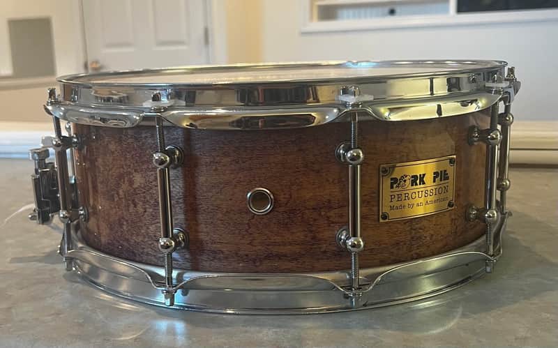 Pork Pie Maple 5x14” solid 1990 - Lacquer warm purple | Reverb