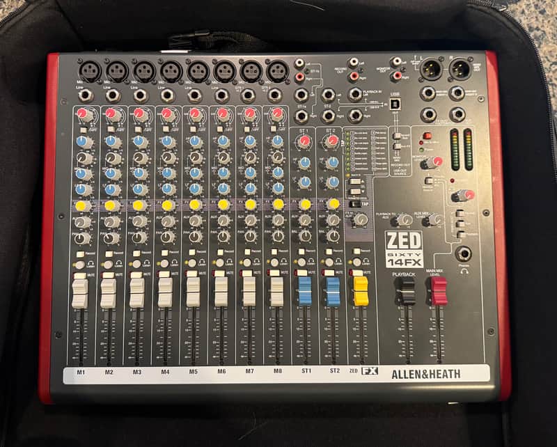 Allen & Heath ZED-60-14FX 14-Channel Mixer with 60mm Faders, | Reverb