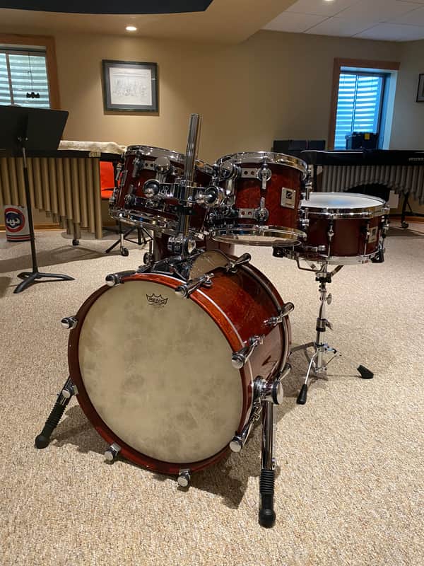 Sonor Designer Series Drum Set - Red Stain w/ Matching Snare | Reverb
