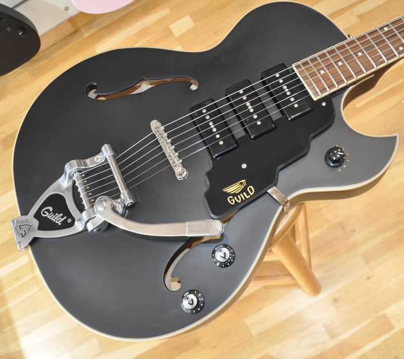 GUILD Starfire I Jet 90 Satin Black / Newark St. Collection / | Reverb