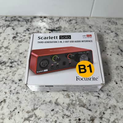 Focusrite Scarlett Solo 3rd Gen USB Audio Interface 2020 - | Reverb