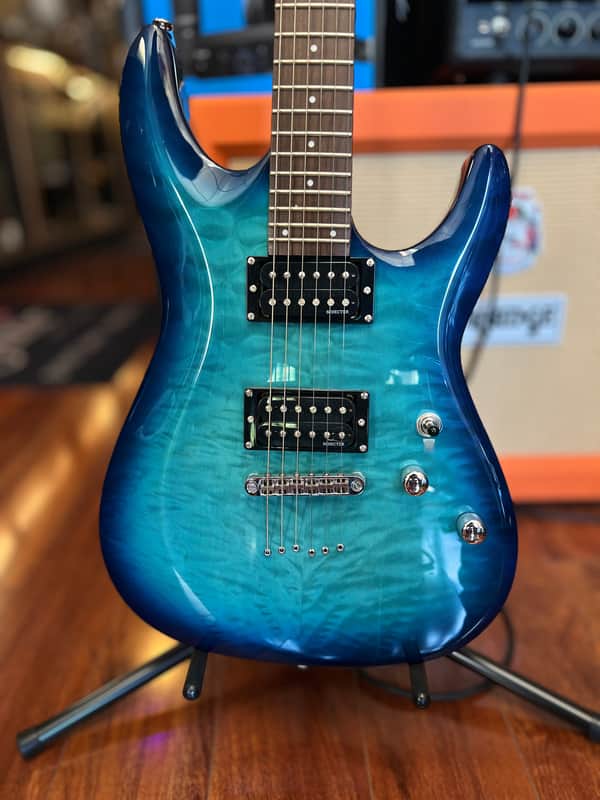Schecter C-6 Plus 2016 - Present - Ocean Blue Burst | Reverb