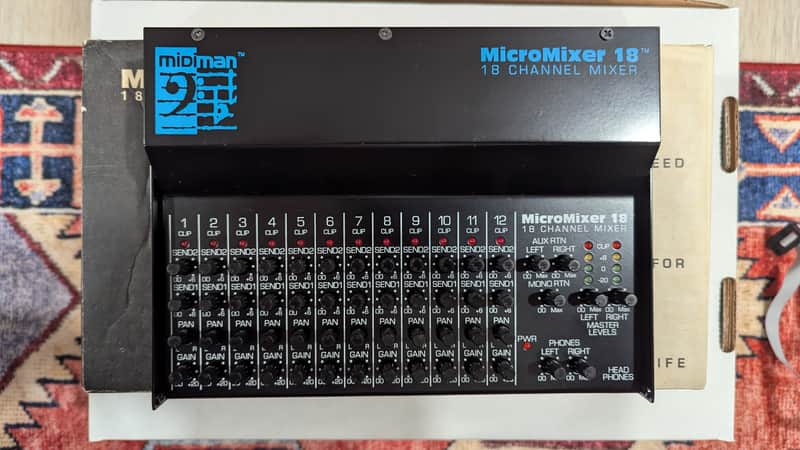 Midiman Micromixer 18 w/ original box, manual and PSU | Reverb