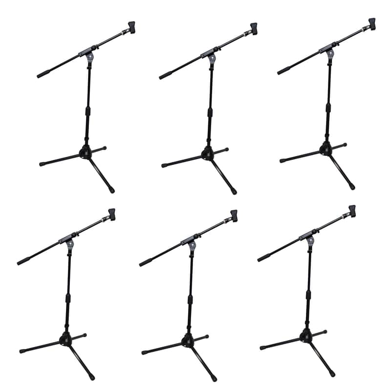 ProX T-MIC05 6PCS Short Tripod Microphone Stand with Boom Arm | Reverb