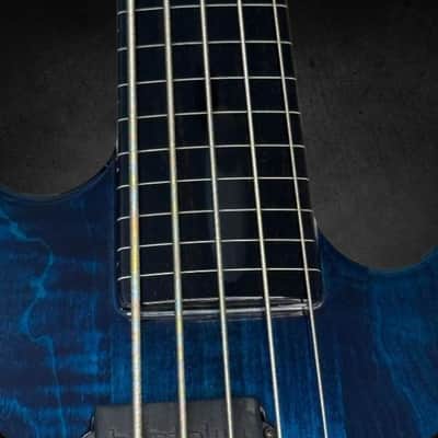 Pedulla Pentabuzz Arctic Blue AAA Flame Maple Mike Pedulla | Reverb