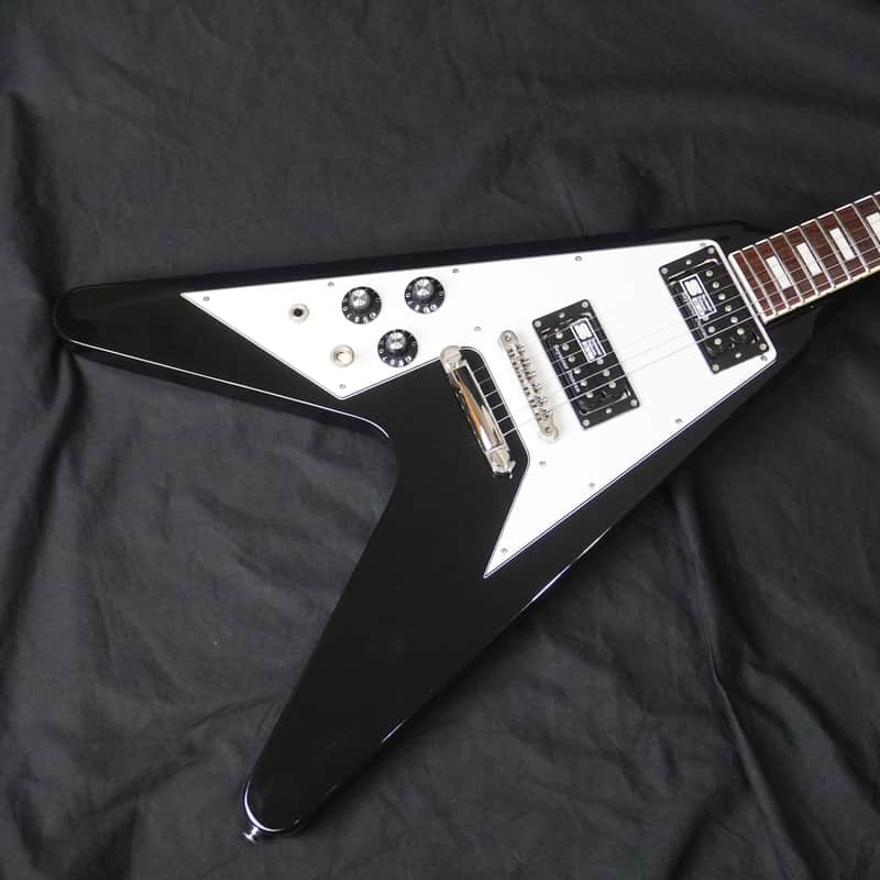 Edwards by ESP E-FV-120D LH Lefty Flying V Black MIJ 2015 | Reverb