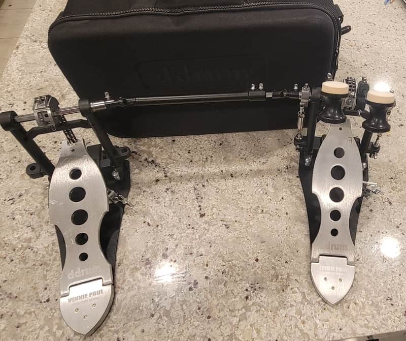 ddrum Vinnie Paul Signature double bass pedal with soft case | Reverb