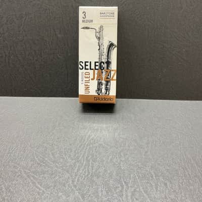 D'Addario Select Jazz 3 Medium Eb Baritone Saxophone Box of | Reverb