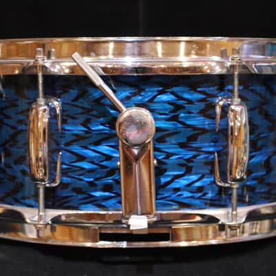 Lyra MIJ 5x14" Blue Agate Pearl 8-Lug Snare | Reverb