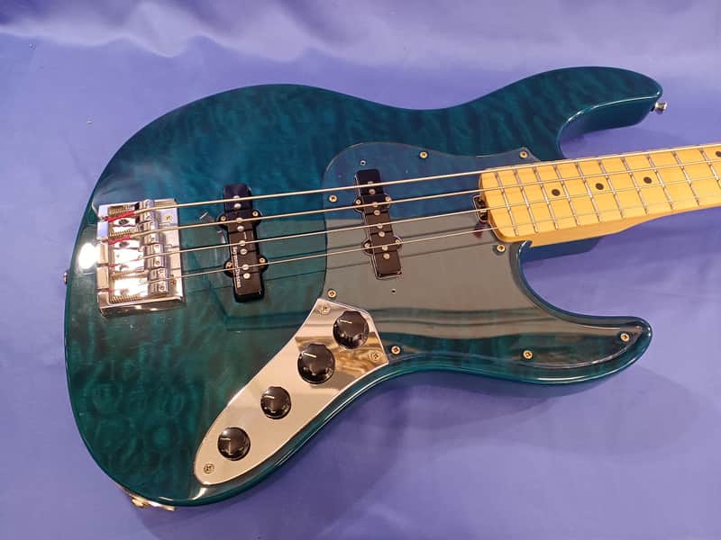 Edwards E-AM-150QM Electric Bass Guitar Used | Reverb
