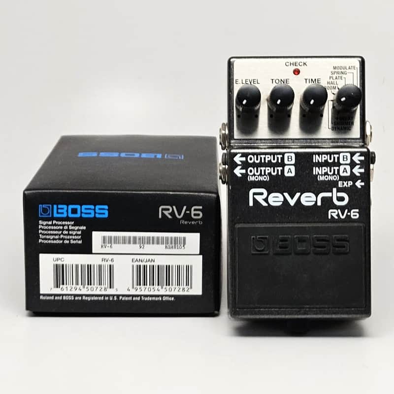 used Boss RV-6 Digital Reverb, Excellent Condition with Box! | Reverb
