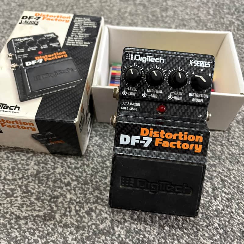 RARE DigiTech DF-7 Distortion Factory 2010s - Carbon Fiber | Reverb