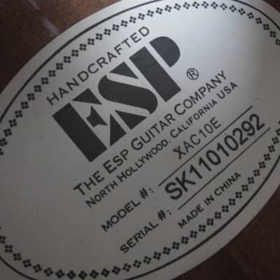 2011 ESP/LTD XTone Series XAC10E Acoustic/Electric Sunburst! | Reverb