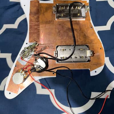 Warmoth Stratocaster Loaded Pickguard - HH 3-way switch, VOL | Reverb