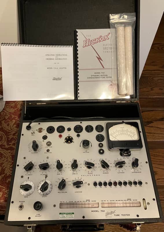 HICKOK 752 Tube Tester w/ CA-4 Compactron Adapter | Reverb