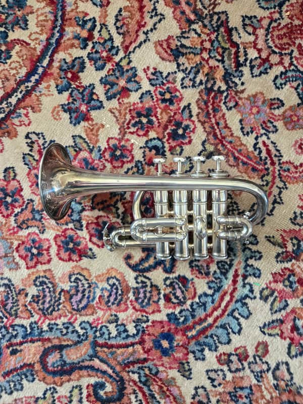Used Vintage E. Benge Silver Piccolo Trumpet Early 80s | Reverb