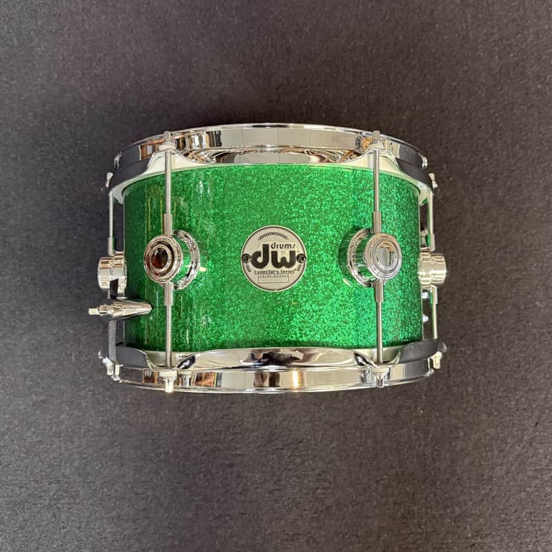 Used DW Collectors 6x10" Snare Drum - Green Sparkle | Reverb