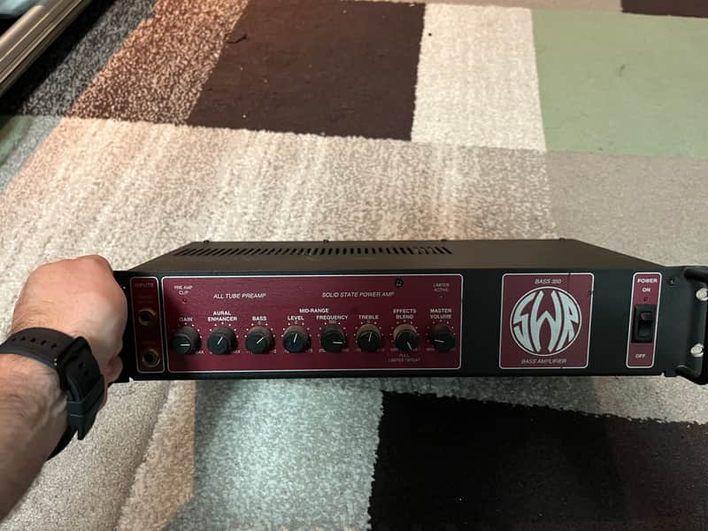 SWR Bass Burgundy 350 bass head amp 1990s USA | Reverb