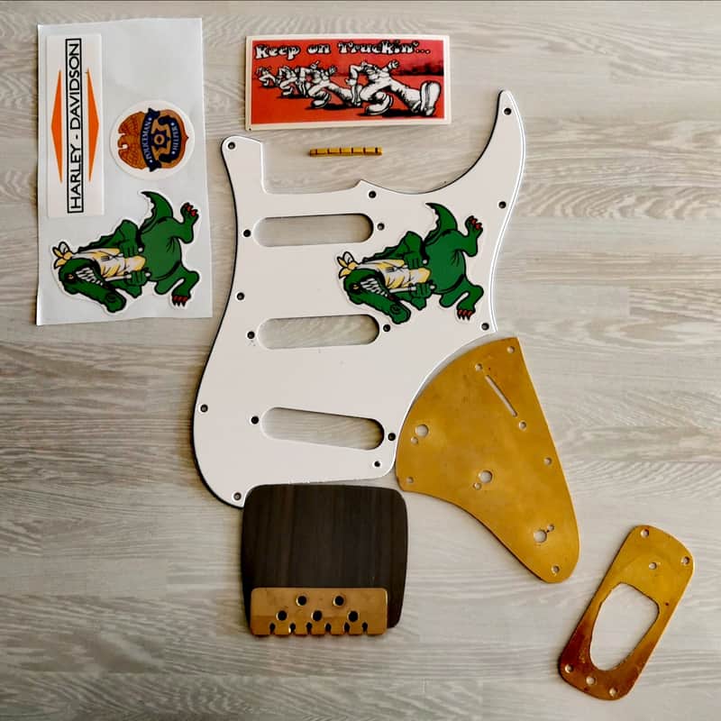 Jerry Garcia Alligator Hardware - Vintage Alembic 1973 Brass | Reverb