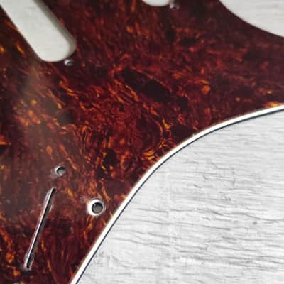SSS 3 ply 11 holes post 72 Stratocaster Tortoise Pickguard | Reverb
