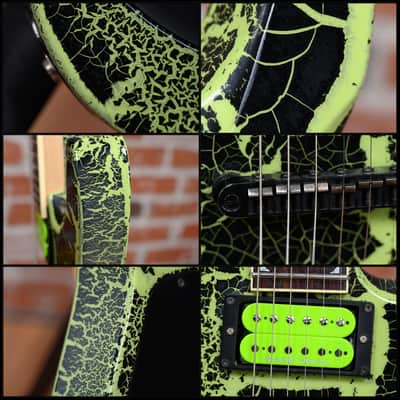 Jackson DKMGT Green and Black Crackle 2005 w/Hardshell Case | Reverb