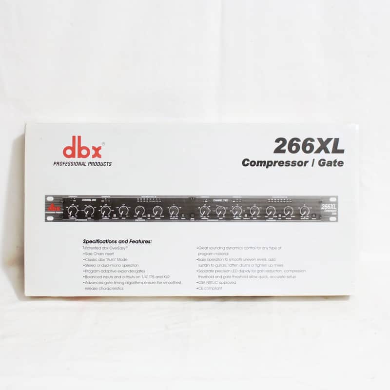dbx 266XL Compressor / Gate w/ Original Point-Of-Sale Box & | Reverb