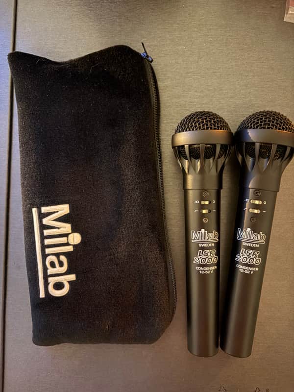 Pair of Milab LSR-2000 Vintage Condenser Microphones | Reverb