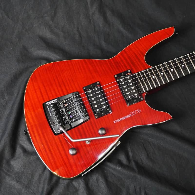 Steinberger ZT-3 Custom Trans Red TransTrem Headless Guitar | Reverb
