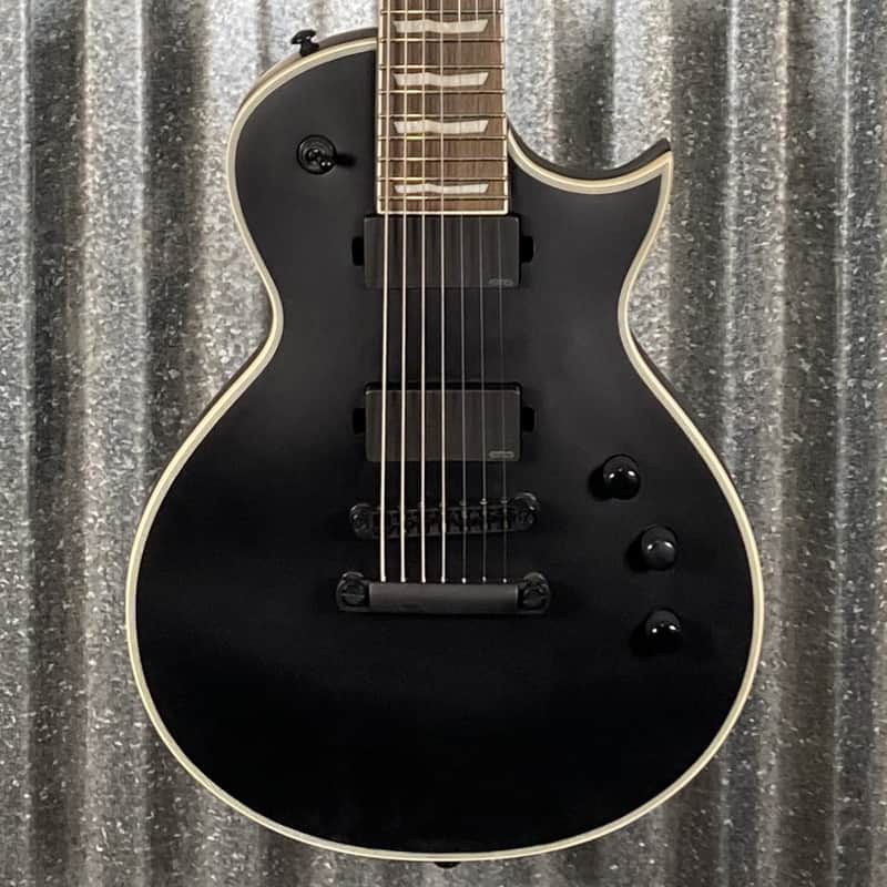 ESP LTD EC-407 7 String Black Satin Guitar EC407BLKS #1218 | Reverb