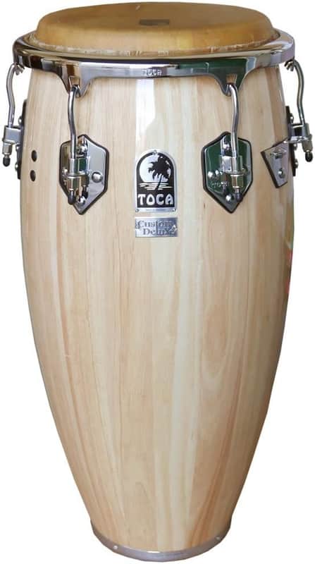 Toca Custom Deluxe Wood Conga Drum 11 3/4" Head - Natural | Reverb