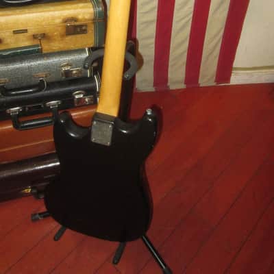 1978 Fender Musicmaster Bass Black | Reverb