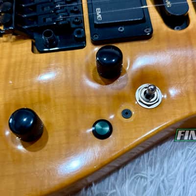 ESP Custom Shop Horizon HSH EMG Natural Flame Maple Top | Reverb