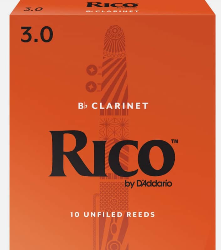 Rico clarinet reeds #3 - Box of 10- RCA1030 | Reverb