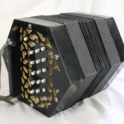 8250 - Black Anglo Concertina CG M 30 - FIXER UPPER FOR PARTS | Reverb