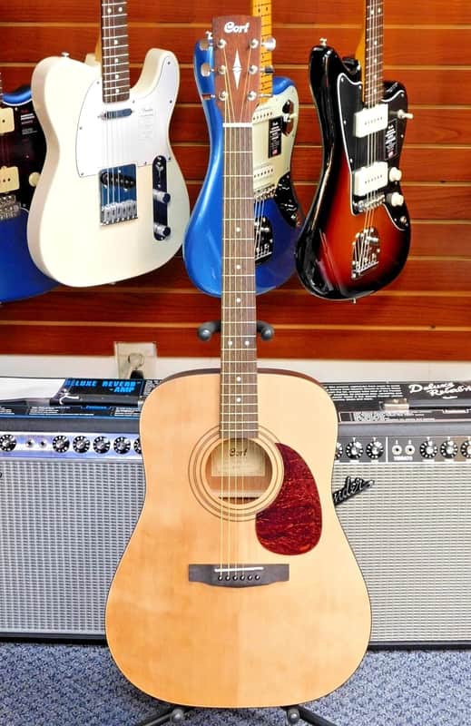 2024 Cort Earth 60 Dreadnought Acoustic Guitar w/ Gig Bag! | Reverb