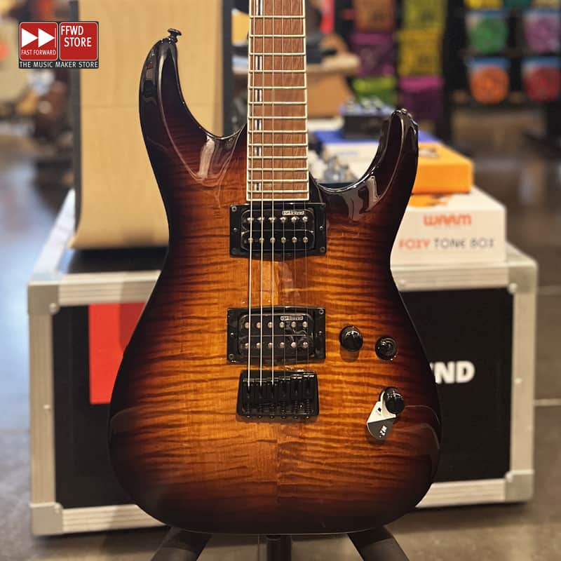 ESP LTD H-200FM DBSB - Dark Brown Sunburst | Reverb